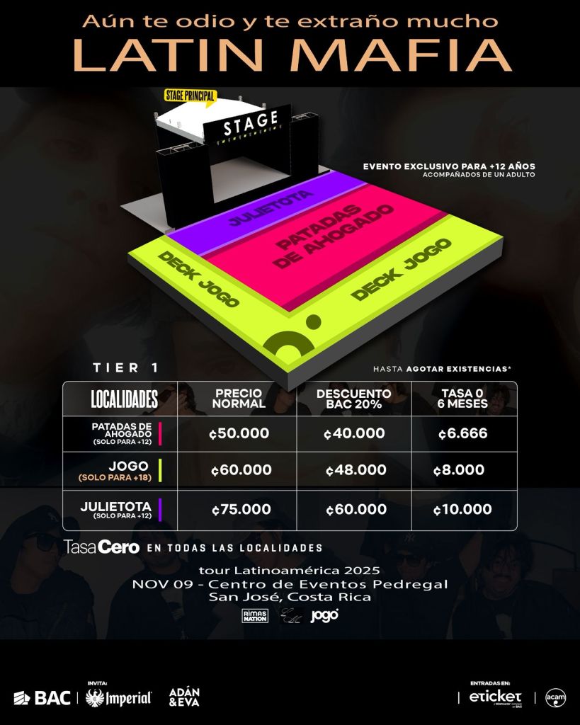 Vuelve la mafia del indie: La preventa del concierto de Latin Mafia en ...