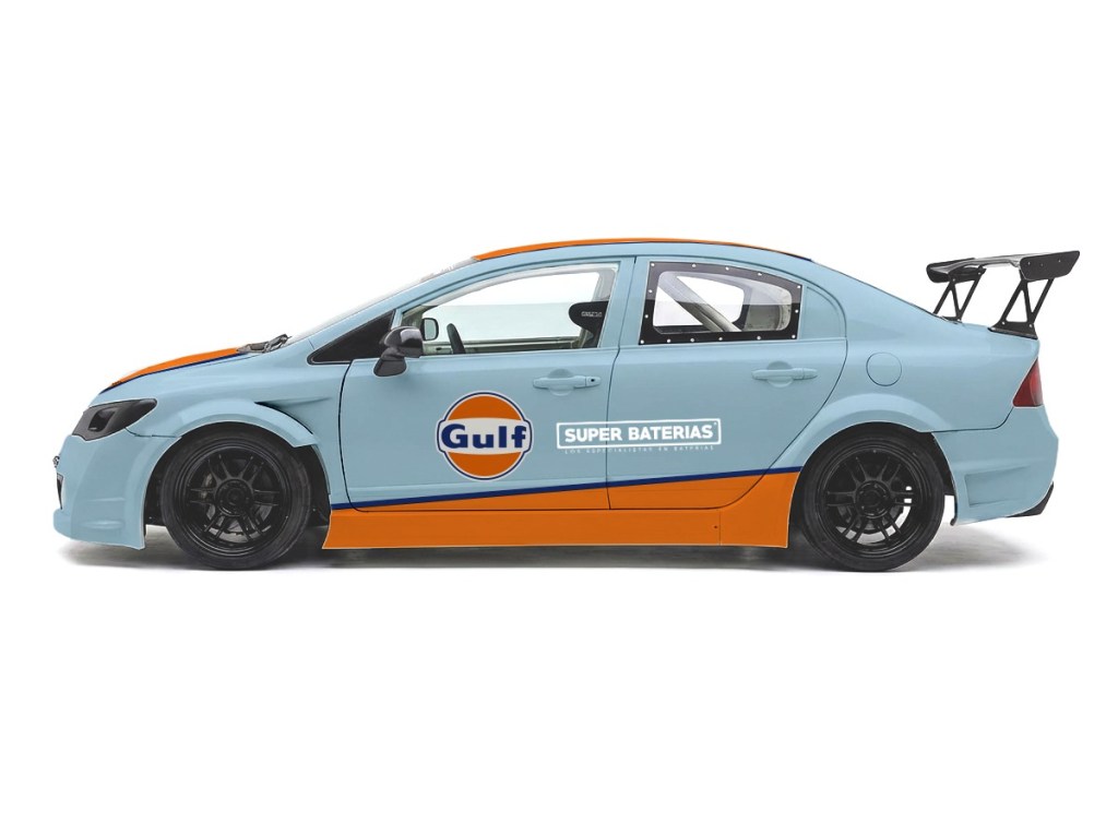 Honda Civic de Sebastián Álvarez Debuta con Livery GULF en CR
